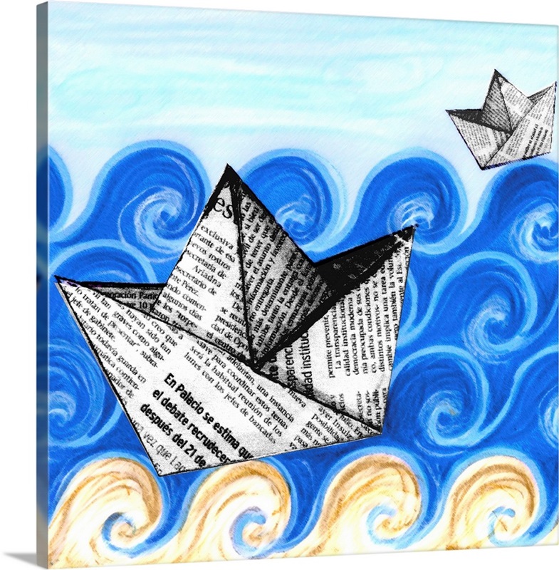 Paper Sailing Boats | Great Big Canvas