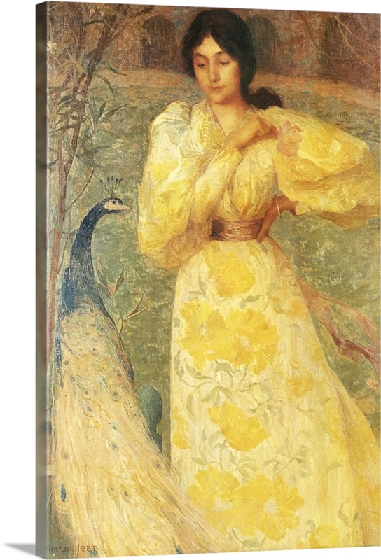 Peacock Woman | Great Big Canvas