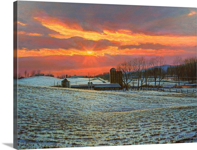 Pennsylvania Farm Sunset | Great Big Canvas