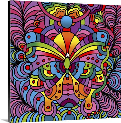 Pop Art Butterfly Wall Art, Canvas Prints, Framed Prints, Wall Peels ...
