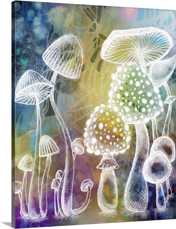 Psychedelic Shroom Sketch | Great Big Canvas