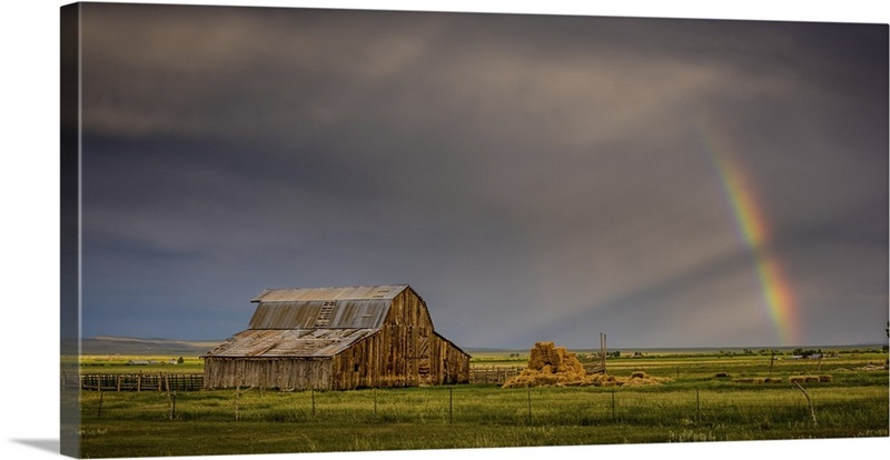 Rainbow Barn | Great Big Canvas
