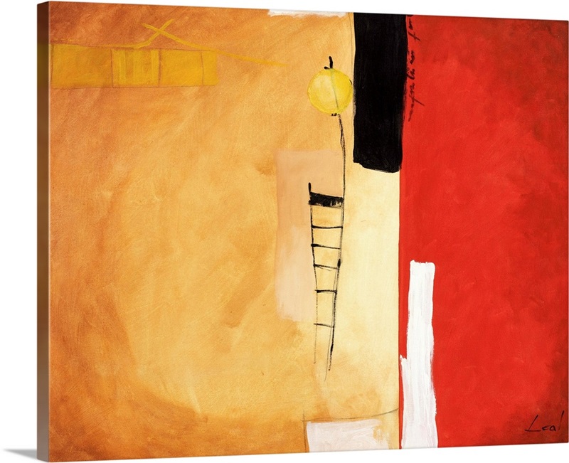 Red and Brown Abstract II | Great Big Canvas