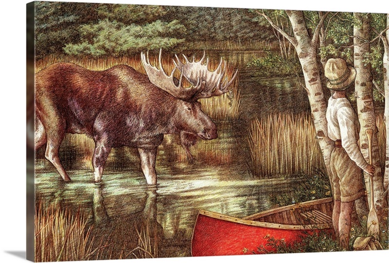 Red Canoe | Great Big Canvas