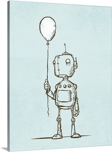 Robot Balloon | Great Big Canvas