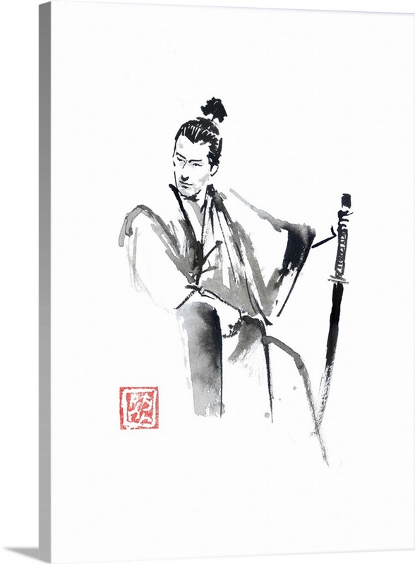 Samurai Seated | Great Big Canvas
