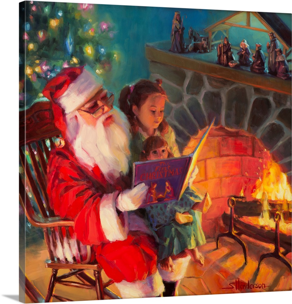 Santa Christmas Story Wall Art, Canvas Prints, Framed Prints, Wall ...