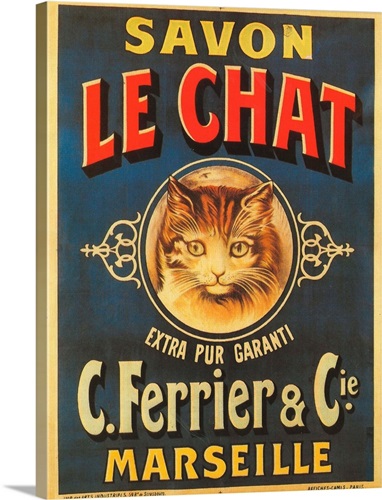 Savon Le Chat - Vintage Soap Advertisement | Great Big Canvas