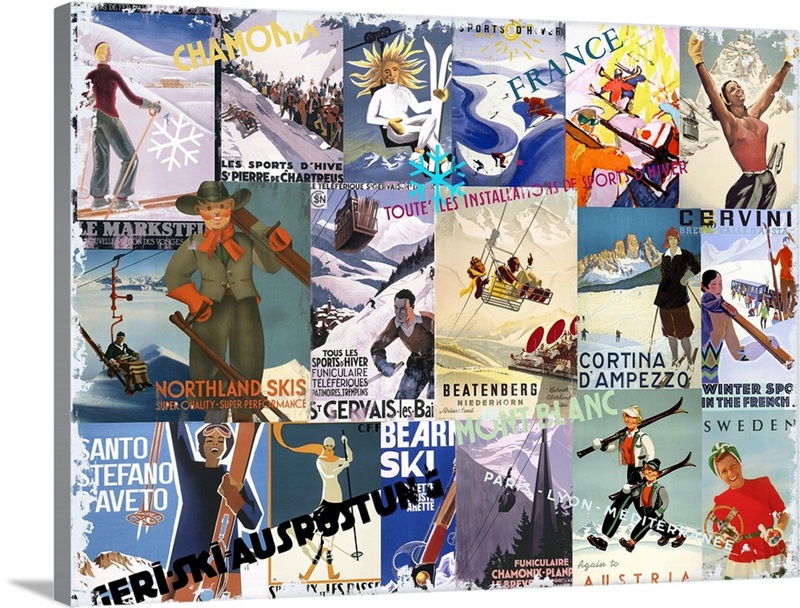 Ski Vacation Collage | Great Big Canvas