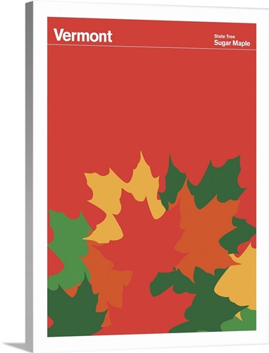 State Posters - Vermont State Tree: Sugar Maple Wall Art, Canvas Prints ...