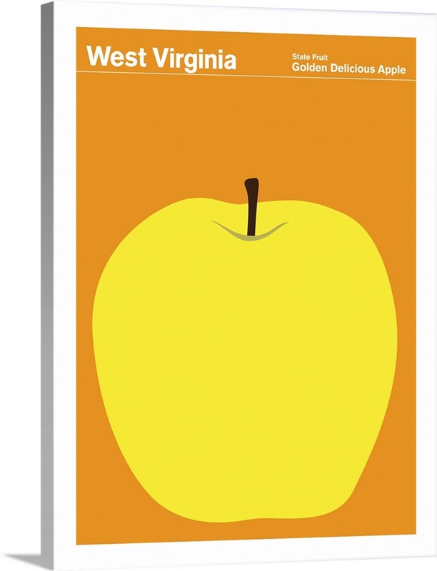 State Posters - West Virginia State Fruit: Golden Delicious Apple ...