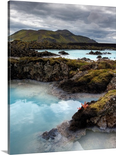 Surf in Island tidal plain landscape | Great Big Canvas