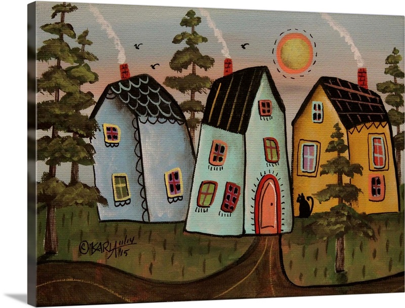 Three Houses I | Great Big Canvas