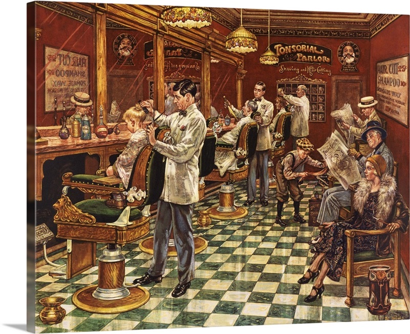 Tonsorial Parlor | Great Big Canvas