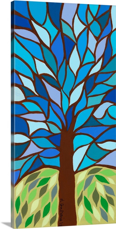 Tree of Life - Blue | Great Big Canvas