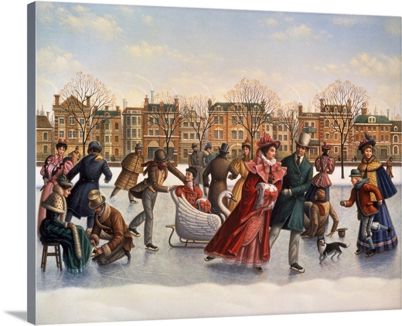 Victorian Skaters | Great Big Canvas