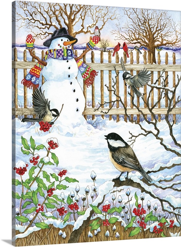 Winter Garden Scene | Great Big Canvas