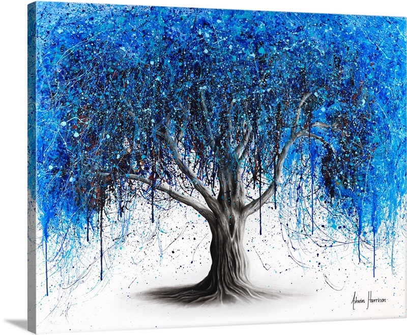 Blue Midnight Tree | Great Big Canvas