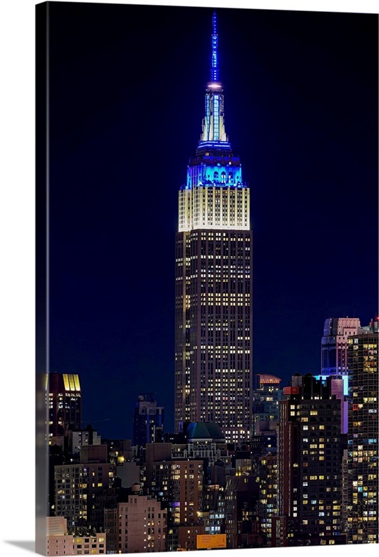 Empire State Building At Night | Great Big Canvas