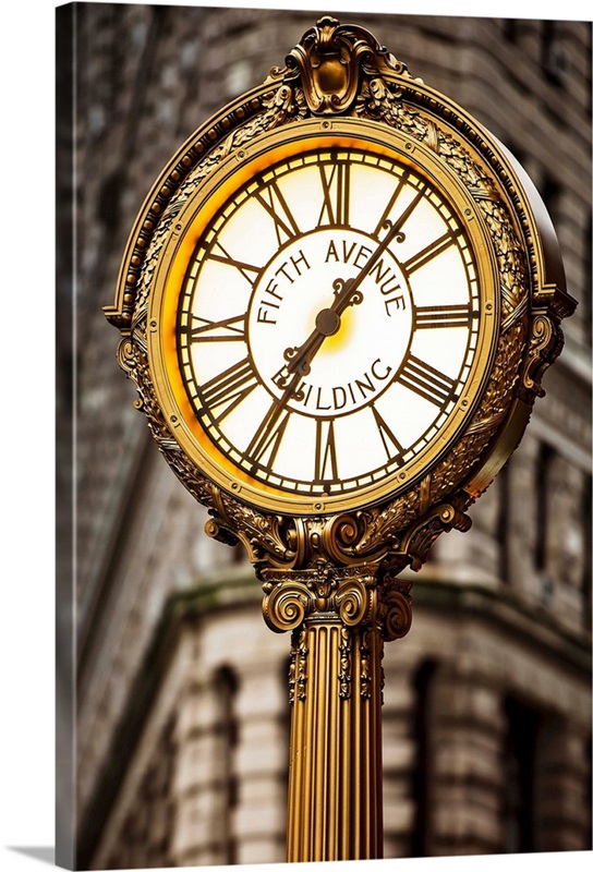 Famous Clock At Flat Iron | Great Big Canvas