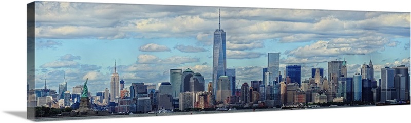 Lower Manhattan Panaromic View With Empire State Building | Great Big ...