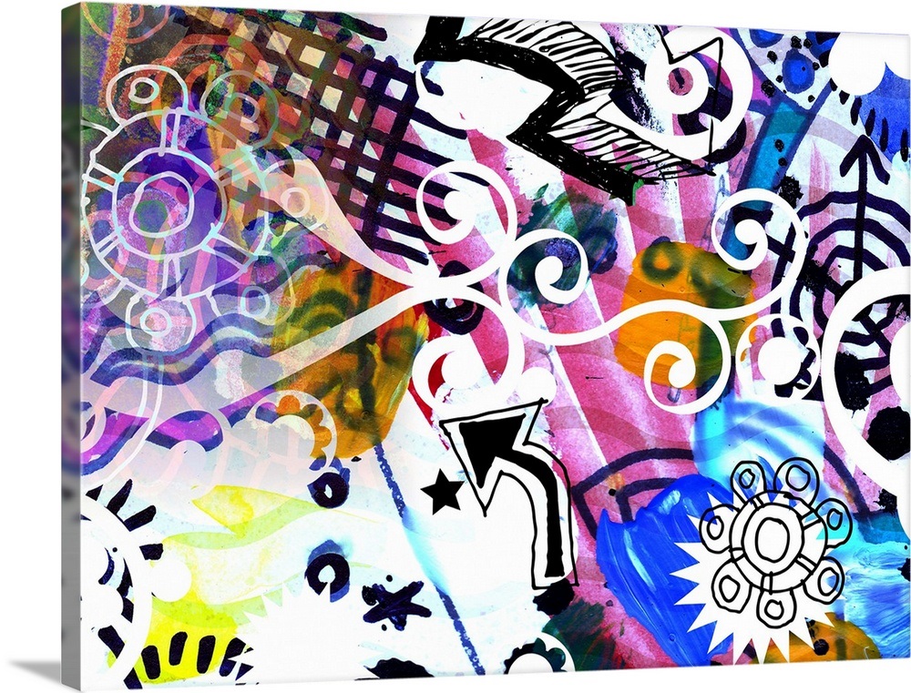 Graffiti Collage Wall Art, Canvas Prints, Framed Prints, Wall Peels ...