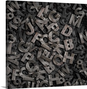 Metal Letters Wall Art, Canvas Prints, Framed Prints, Wall Peels ...