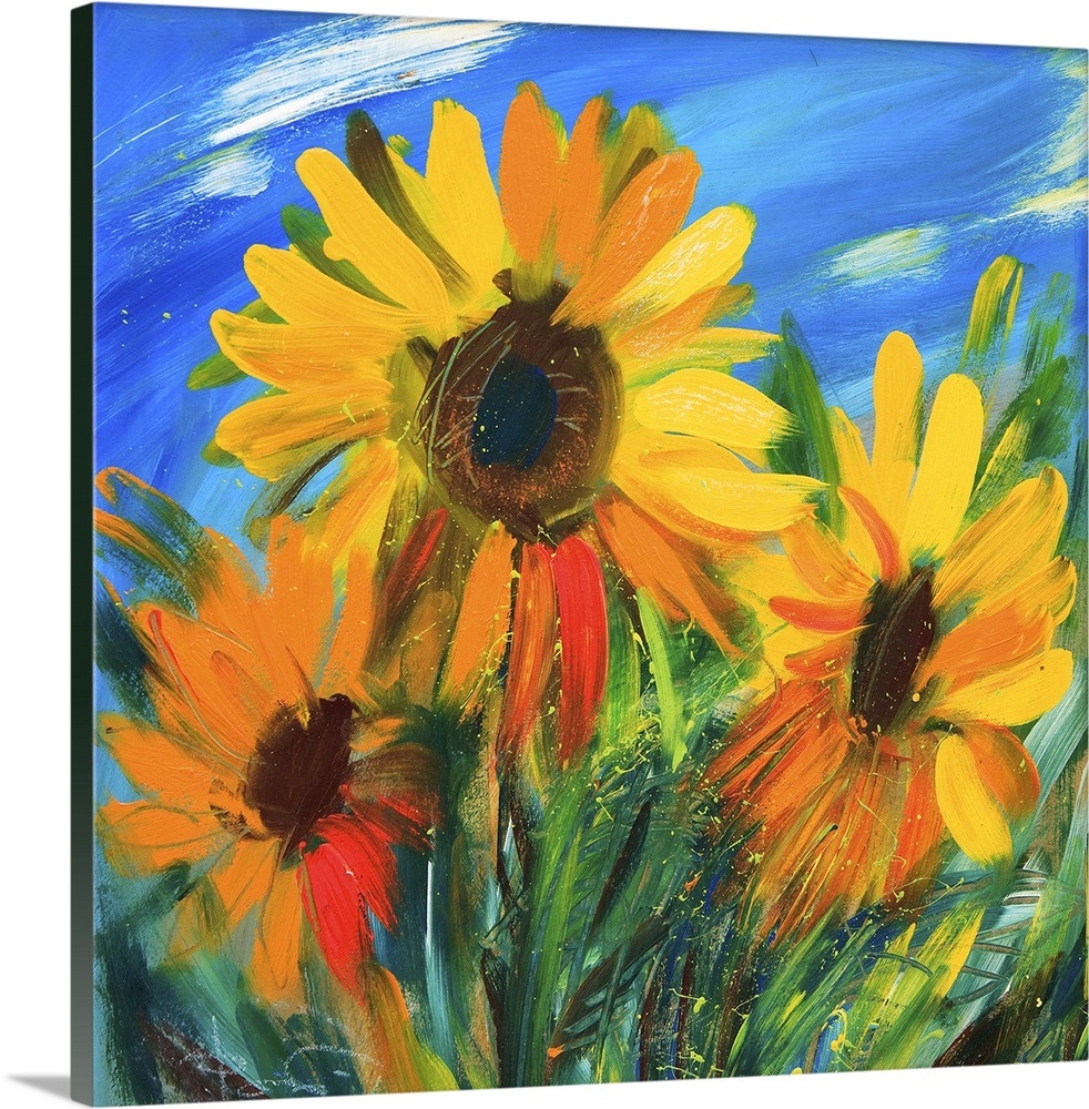 Sunflowers Wall Art, Canvas Prints, Framed Prints, Wall Peels | Great ...