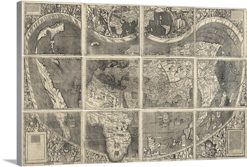 Antique Map of the World, 1507 | Great Big Canvas