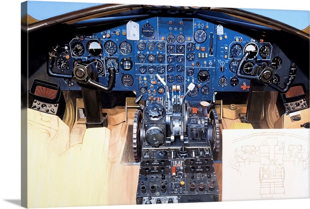 Aircraft cockpit instruments Wall Art, Canvas Prints, Framed Prints ...