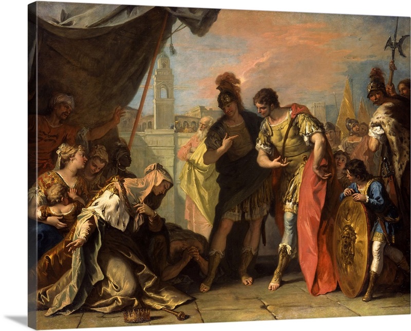 Alexander And The Family Of Darius, C1708-1710 Wall Art, Canvas Prints ...