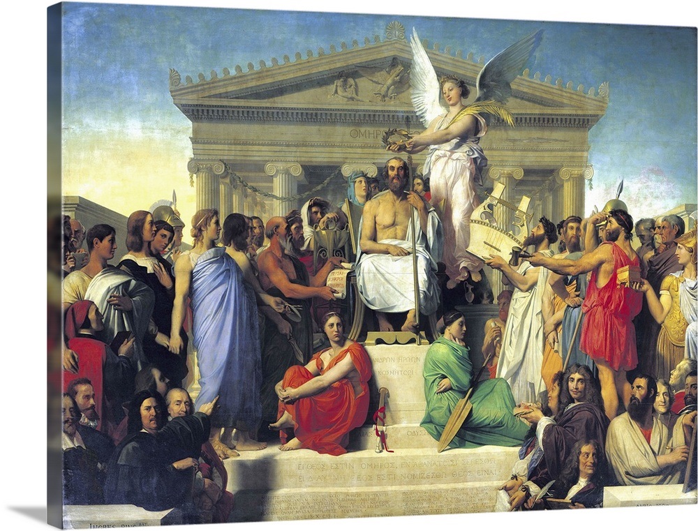 Apotheosis of Homer, 1827 Wall Art, Canvas Prints, Framed Prints, Wall ...