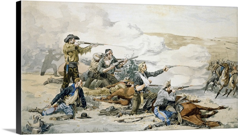 Battle Of Beecher's Island, 1868 (Custer's Last Stand), 1885 | Great ...