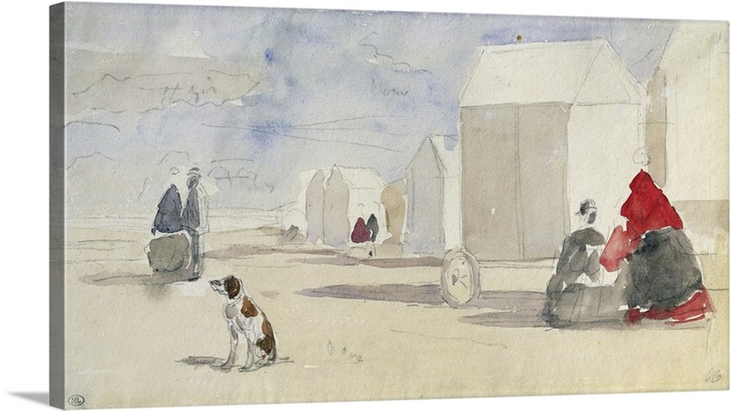 By The Bathing Machines, 1866 Wall Art, Canvas Prints, Framed Prints ...