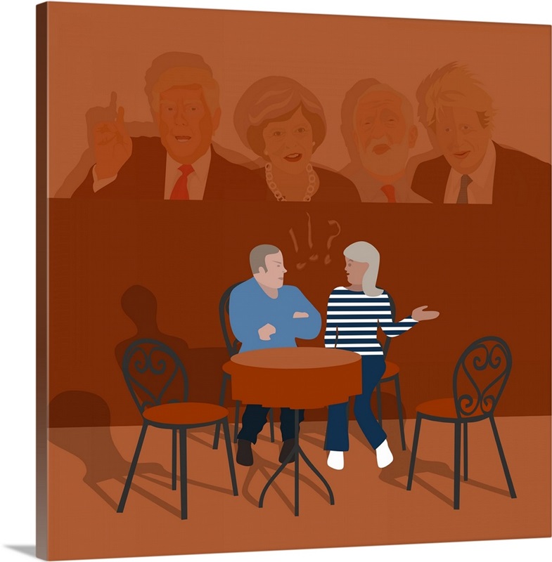 Cafe Debate Wall Art, Canvas Prints, Framed Prints, Wall Peels | Great ...
