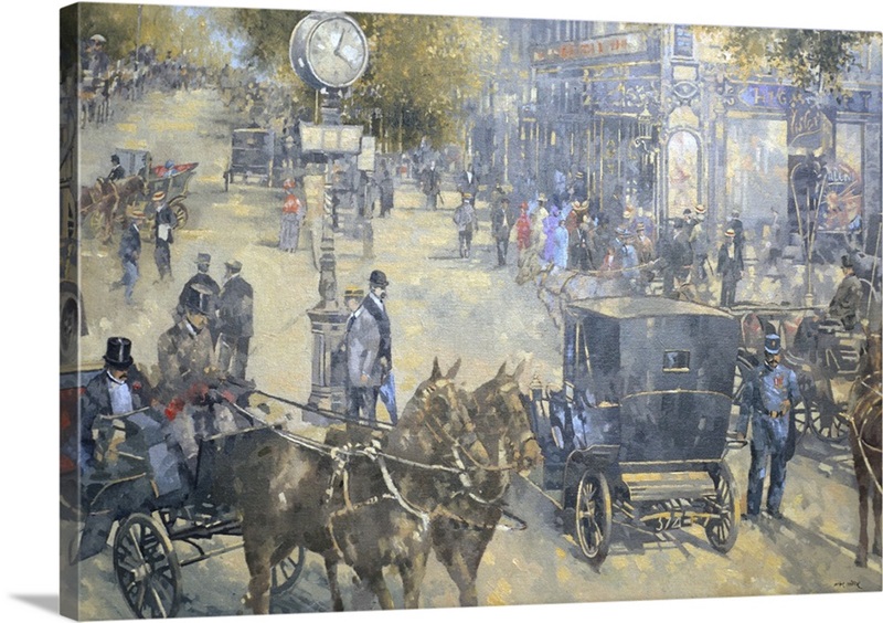 Carrefour Dronot, Intersection, Paris | Great Big Canvas