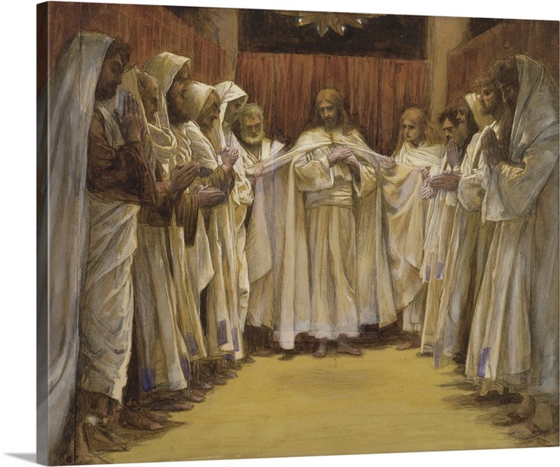 Christ with the twelve Apostles, illustration for 'The Life of Christ ...