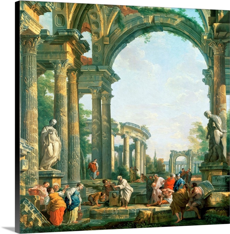 Classical ruins, 18th century | Great Big Canvas