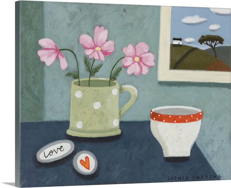 Cosmo, Love Pebbles and Sugar Bowl Wall Art, Canvas Prints, Framed ...