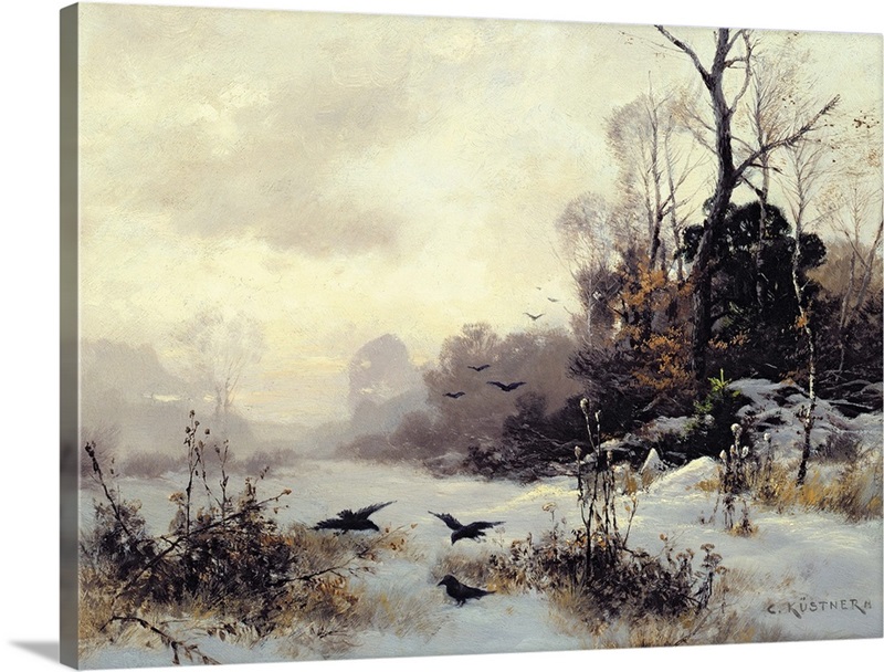 Crows in a Winter Landscape, 1907 | Great Big Canvas