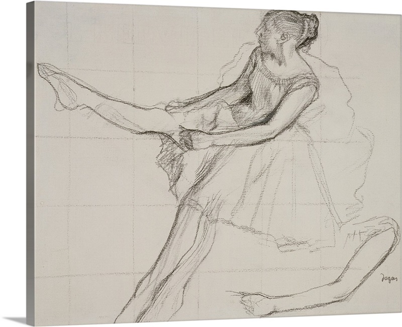 Dancer adjusting her tights, c.1880 | Great Big Canvas