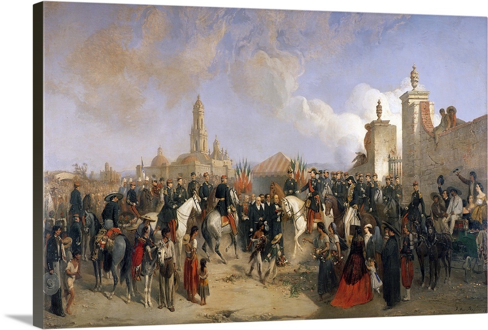 Entrance of the French Expeditionary Corps into Mexico City, 10th June ...