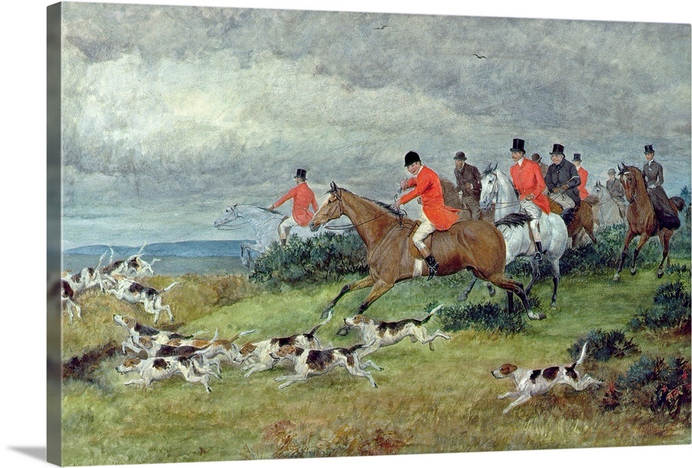 Fox Hunting in Surrey, 19th century Wall Art, Canvas Prints, Framed ...