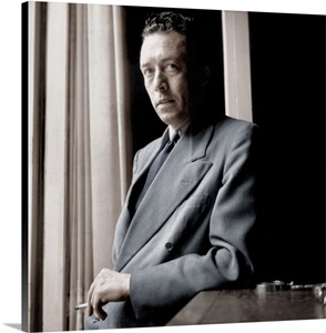 French Writer Albert Camus (1913-1960) At Home June 13, 1947 Wall Art ...
