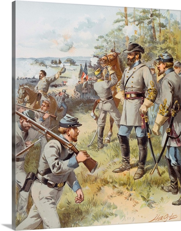 General Stonewall Jackson at the First Battle of Bull Run, 17th August ...