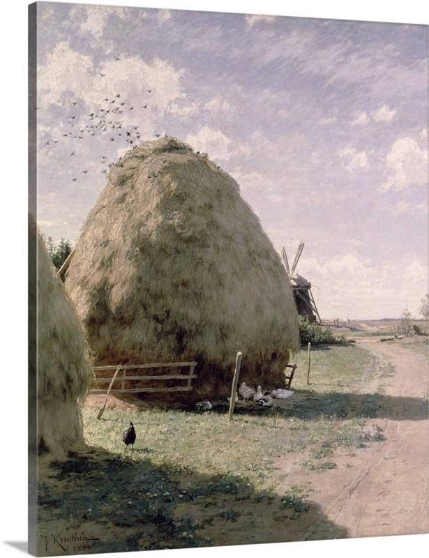 Haystacks Wall Art, Canvas Prints, Framed Prints, Wall Peels | Great ...