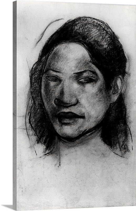 Head of a Tahitian | Great Big Canvas