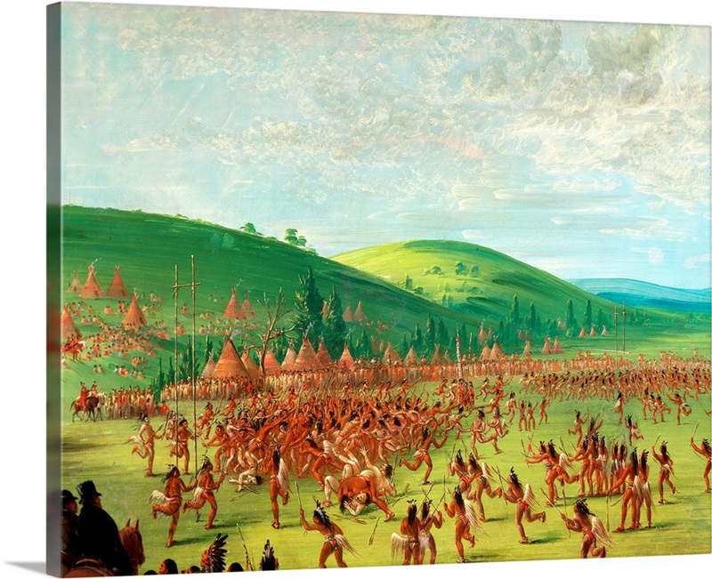 Indian Ball Game | Great Big Canvas