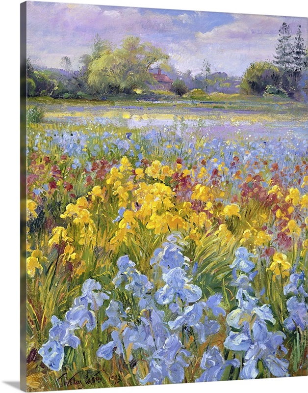 Irises, Willow and Fir Tree, 1993 | Great Big Canvas