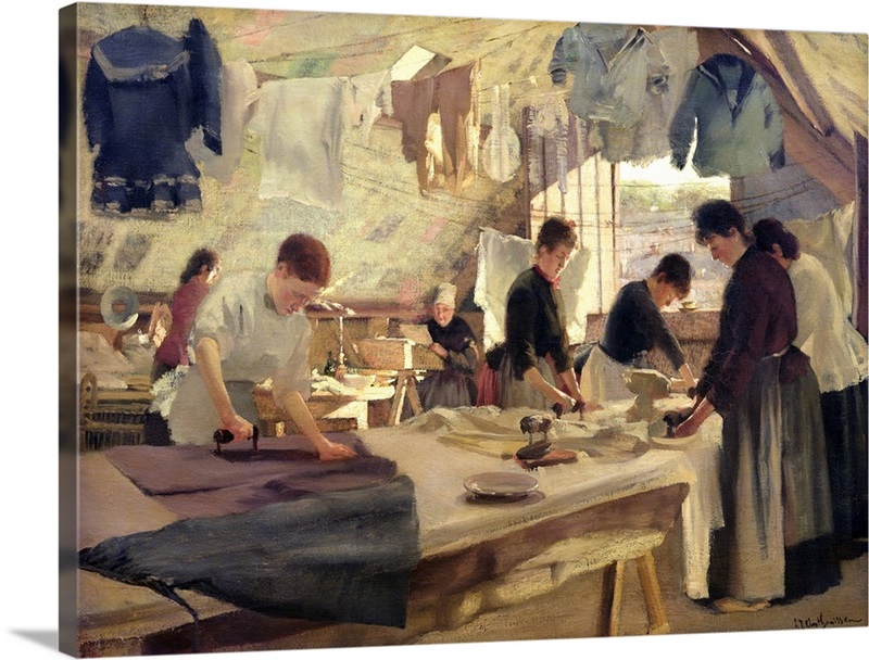 Ironing Workshop in Trouville, 1888 | Great Big Canvas